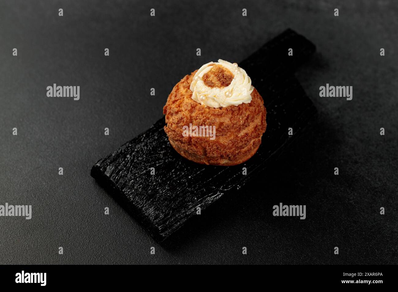 Classic Shu cake (choux). Custard dough based on butter and milk ...