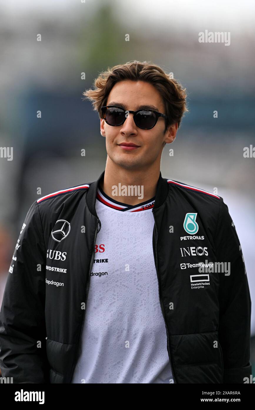 Montreal, Canada. 08th June, 2024. George Russell (GBR) Mercedes AMG F1 ...