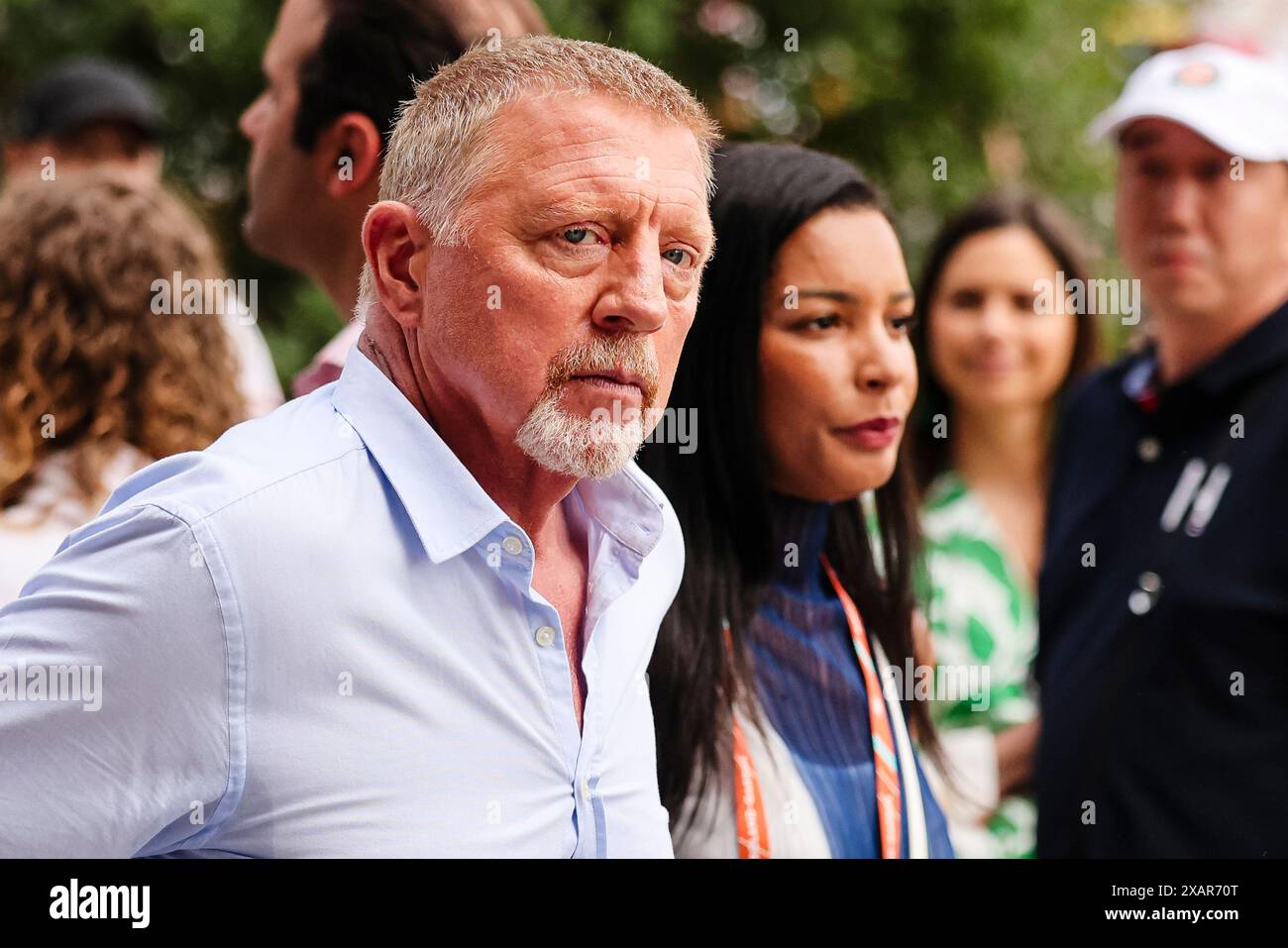 Paris, France. 8th June, 2024. Lilian Monteiro and Boris Becker at the ...