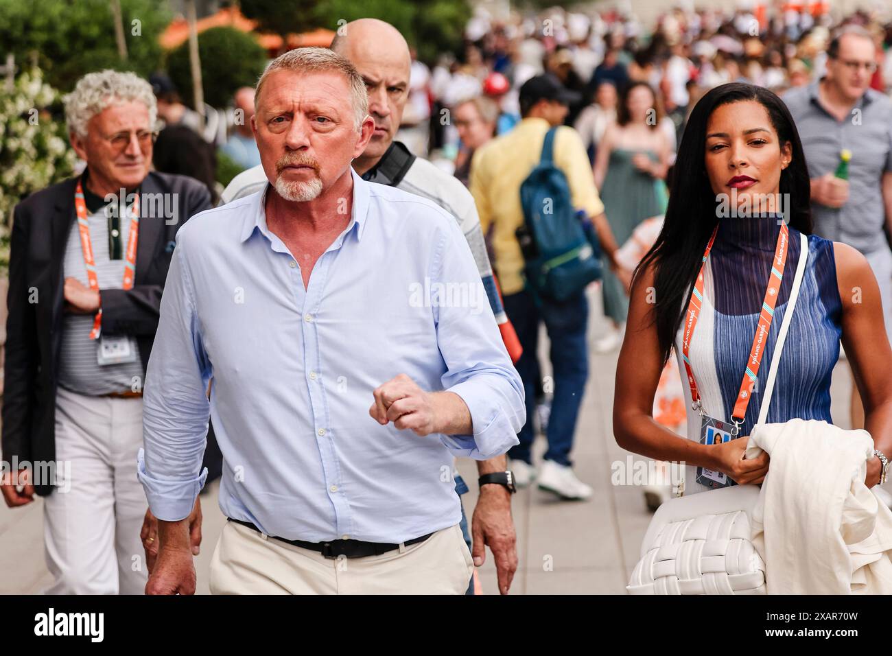 Paris, France. 8th June, 2024. Lilian Monteiro and Boris Becker at the ...