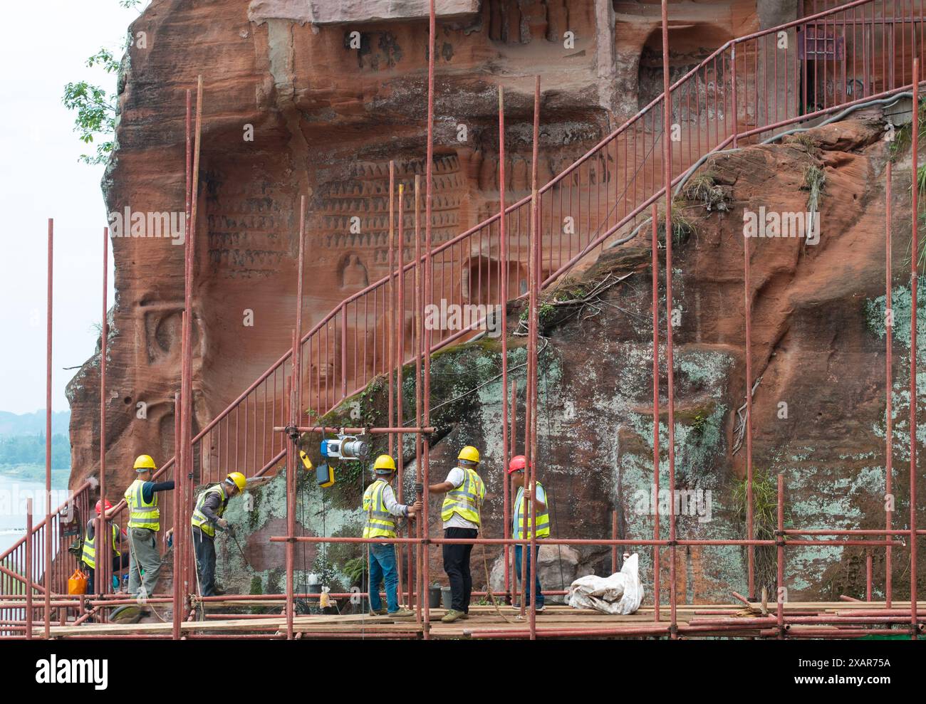 (240608) -- LESHAN, June 8, 2024 (Xinhua) -- This drone photo shows ...