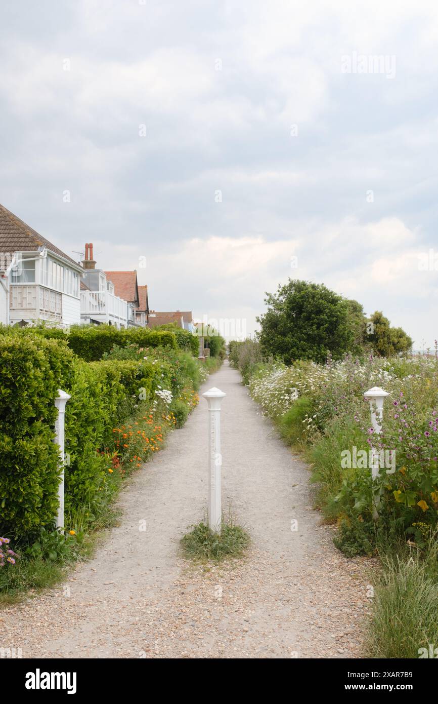 Houses on the Seafront, Wellington Parade, Kingsdown Beach, Deal, Kent ...