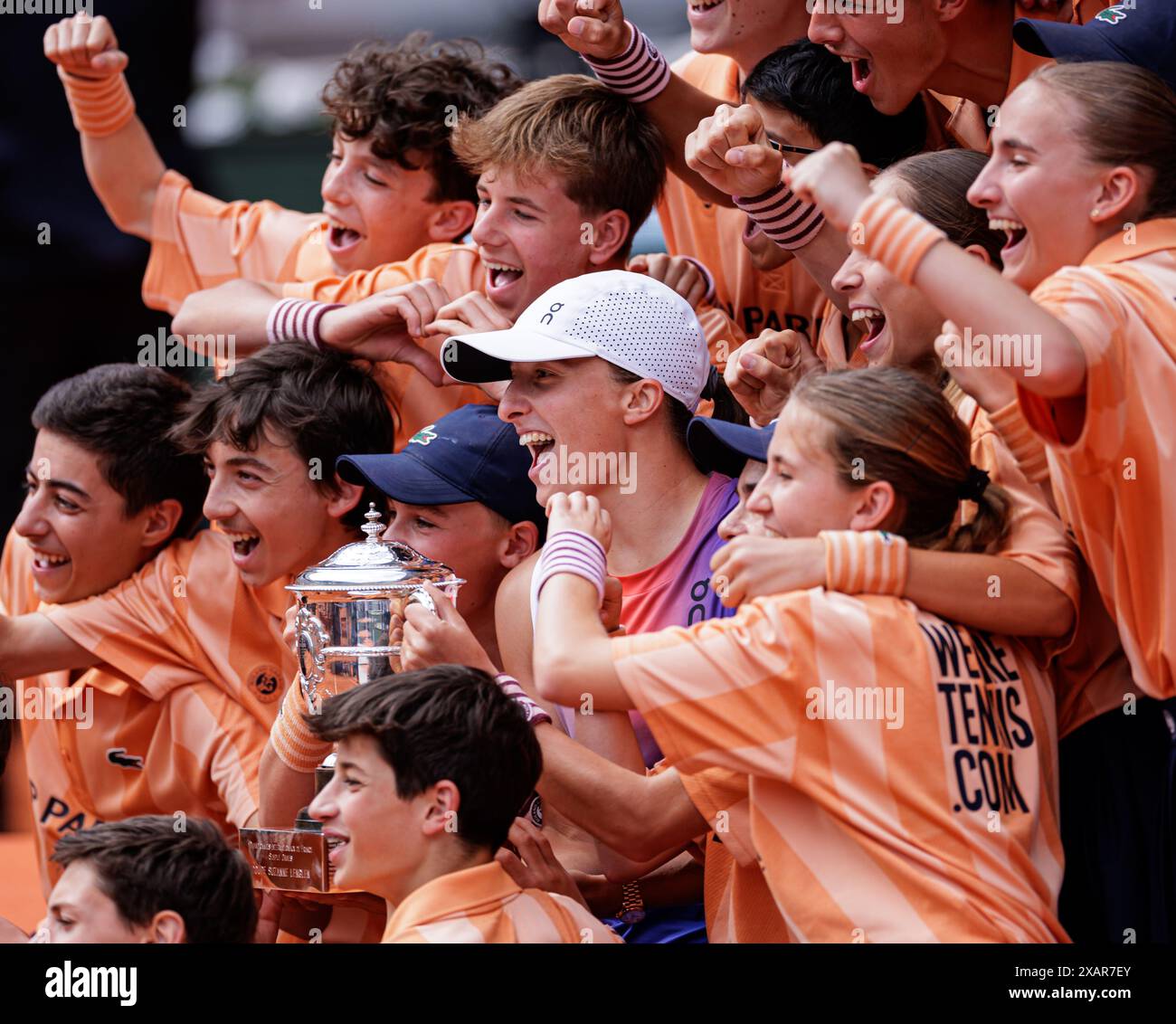 Roland Garros, 08 Jun 2024: Iga Swiatek (POL) defeats Jasmine Paolini (ITA) during the 2024 ...