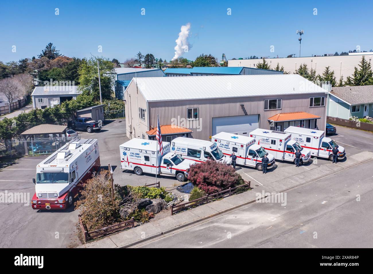 Cal-Ore Life Flight Headquarters in Brookings, Oregon Stock Photo - Alamy