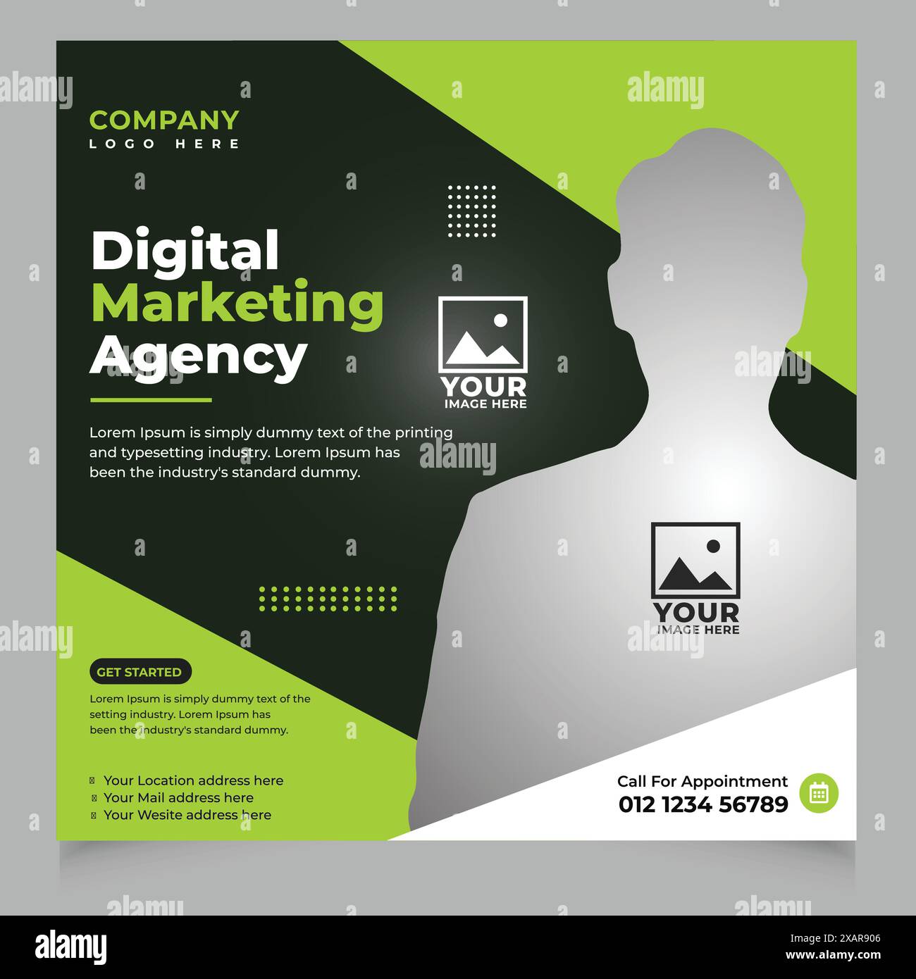 Business template design hi-res stock photography and images - Alamy