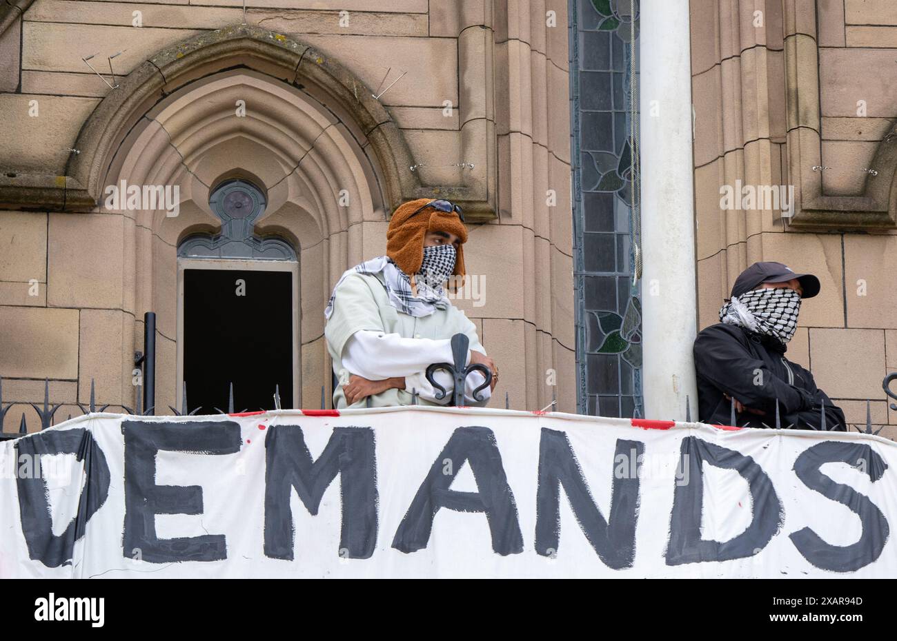Pro-Palestine Student protesters who have occupied the Whitworth ...