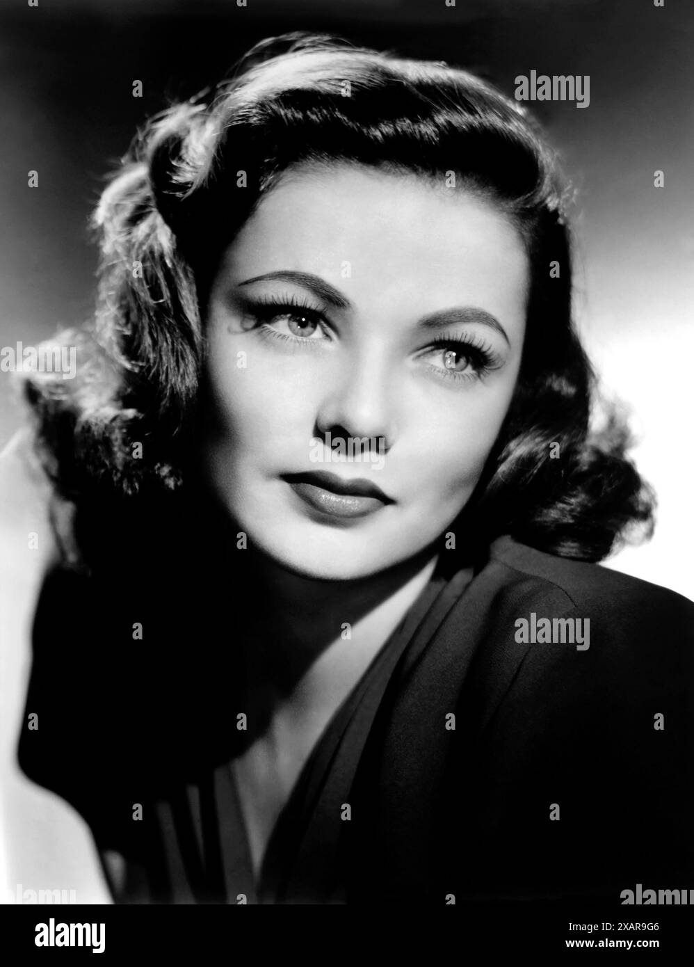 Gene Tierney. Portrait of the American actress, Gene Eliza Tierney ...
