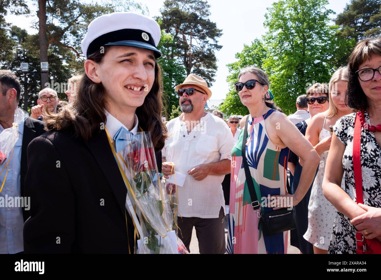 GRADUATION CELEBRATION, ÅLAND, FINLAND: It's a chaotic scene of ...