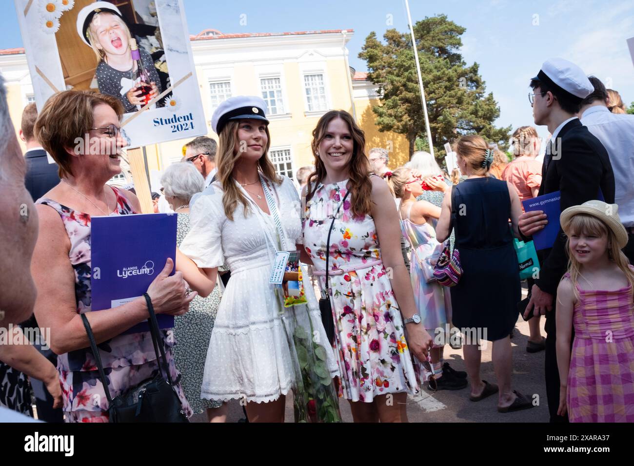 GRADUATION CELEBRATION, ÅLAND, FINLAND: It's a chaotic scene of ...