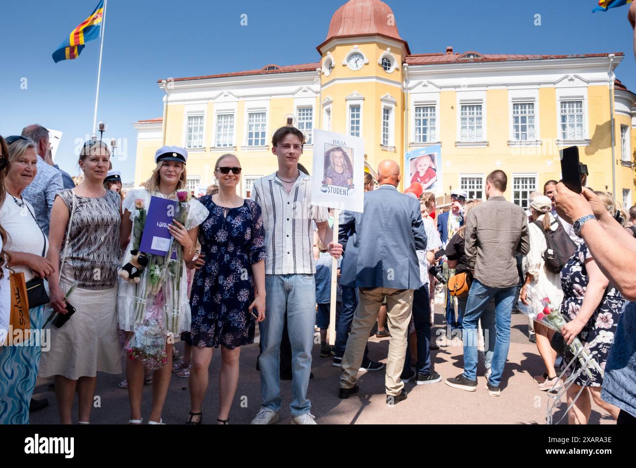 GRADUATION CELEBRATION, ÅLAND, FINLAND: It's a chaotic scene of ...