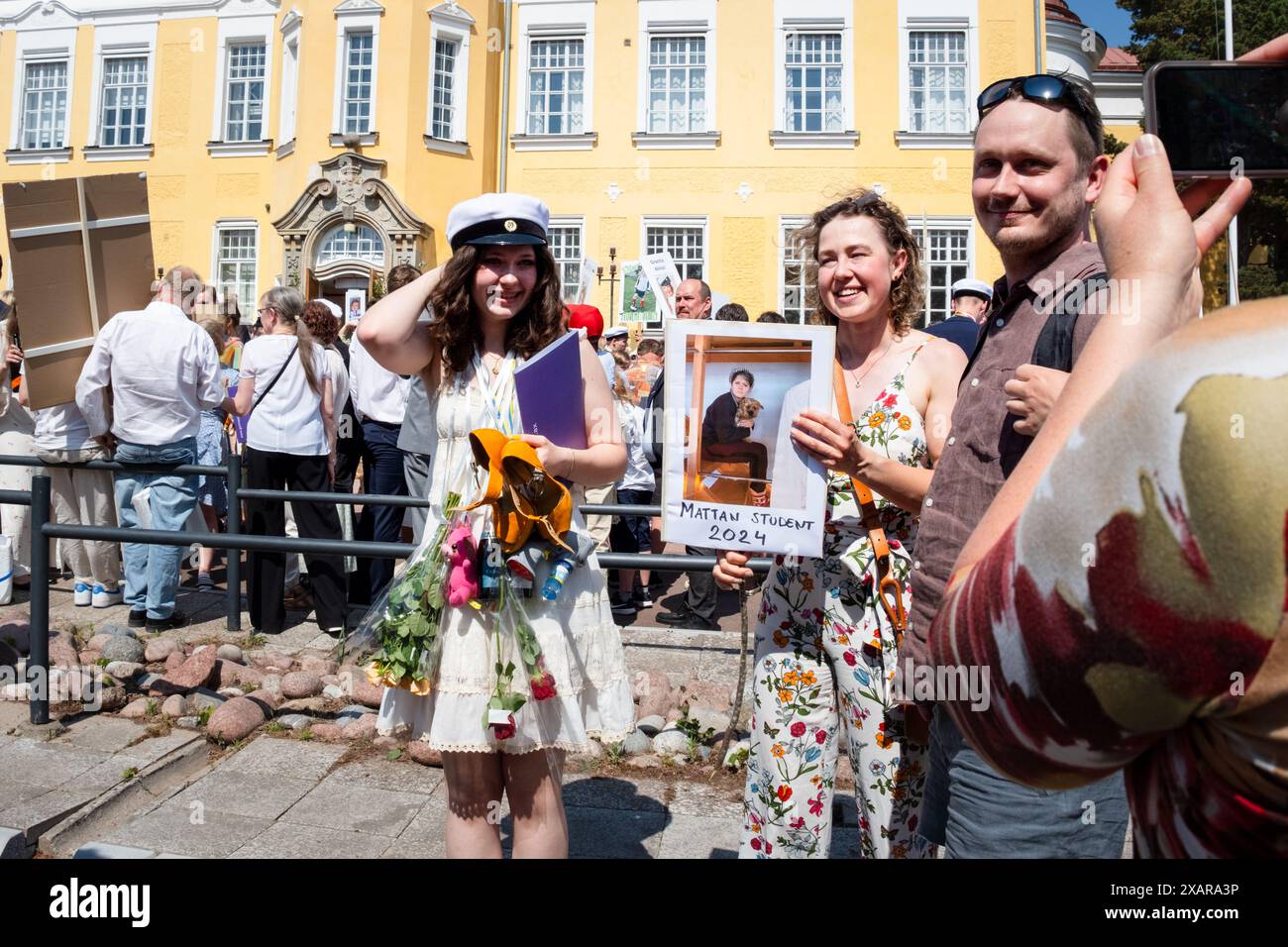 GRADUATION CELEBRATION, ÅLAND, FINLAND: It's a chaotic scene of ...