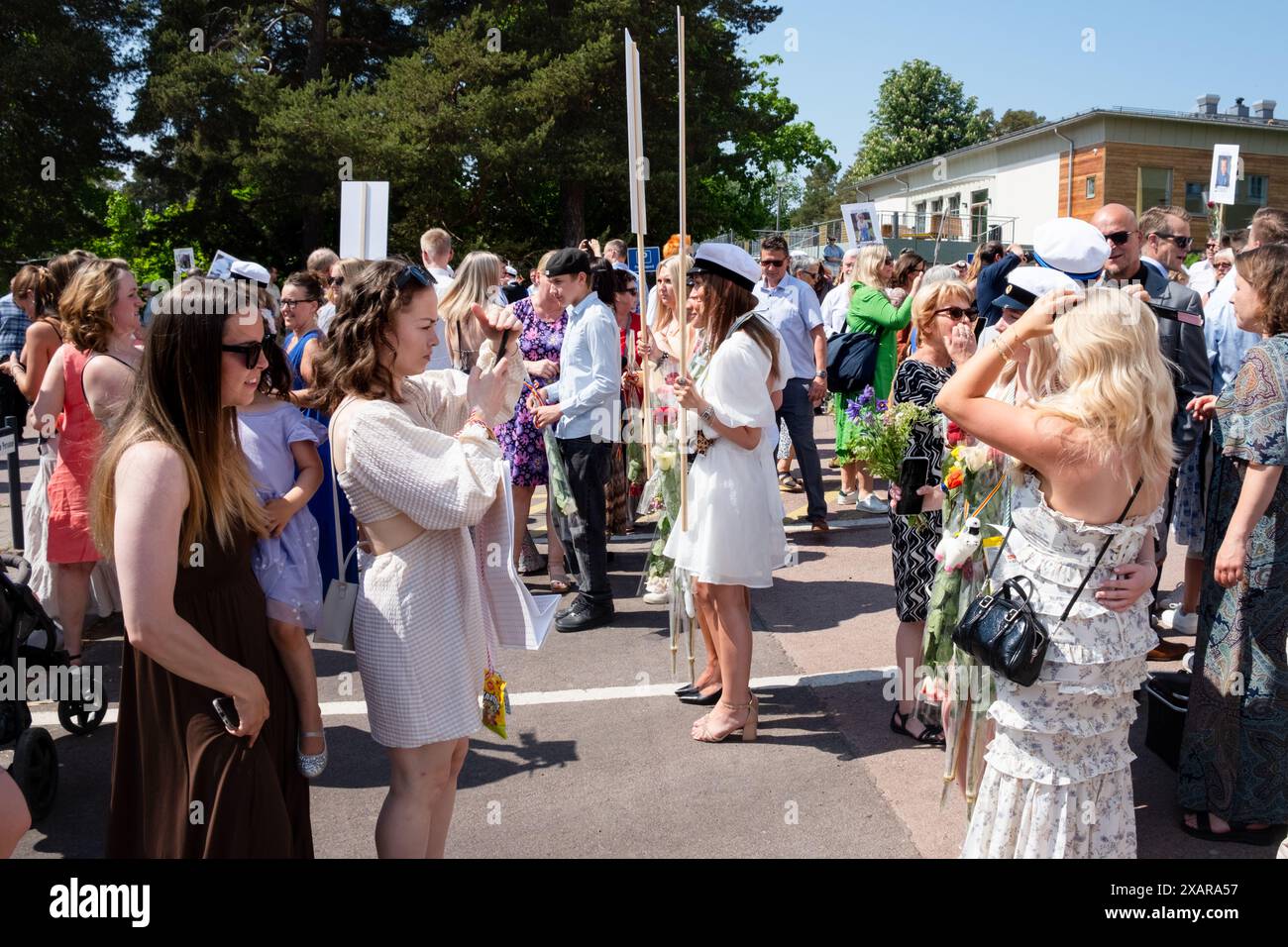 GRADUATION CELEBRATION, ÅLAND, FINLAND: It's a chaotic scene of ...