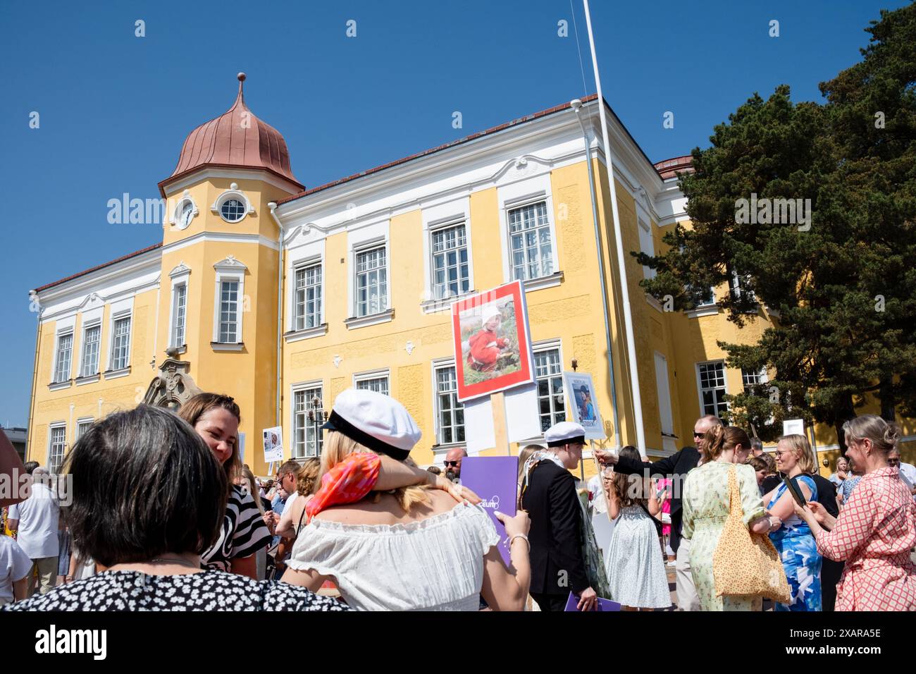 GRADUATION CELEBRATION, ÅLAND, FINLAND: It's a chaotic scene of ...