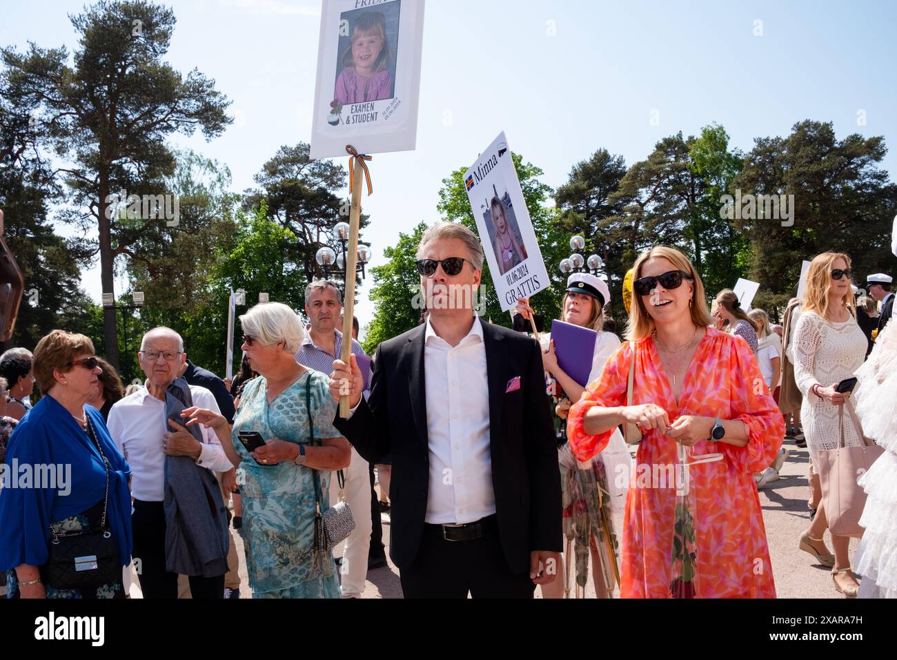 GRADUATION CELEBRATION, ÅLAND, FINLAND: Proud family in the chaotic ...