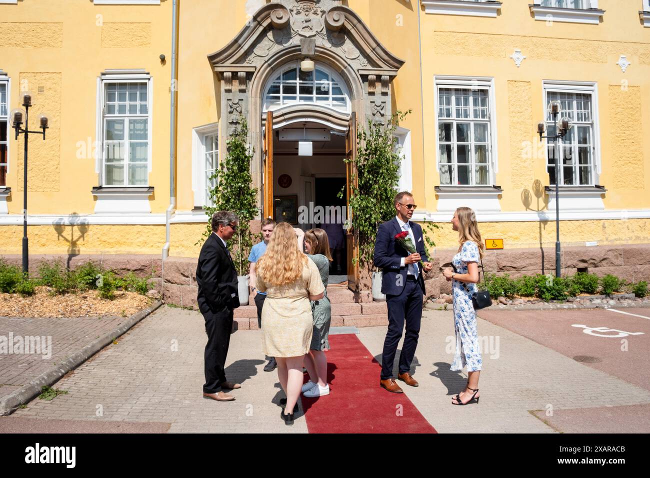 GRADUATION CELEBRATION, ÅLAND, FINLAND: It's a chaotic scene of ...