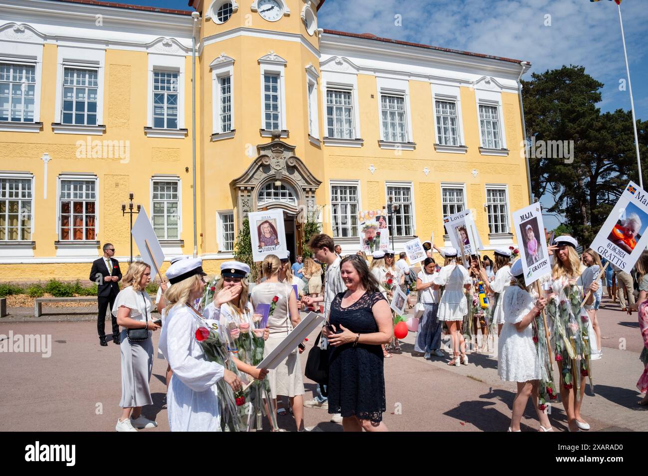 GRADUATION CELEBRATION, ÅLAND, FINLAND: It's a chaotic scene of ...