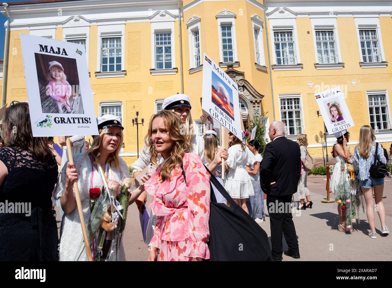 GRADUATION CELEBRATION, ÅLAND, FINLAND: It's a chaotic scene of ...