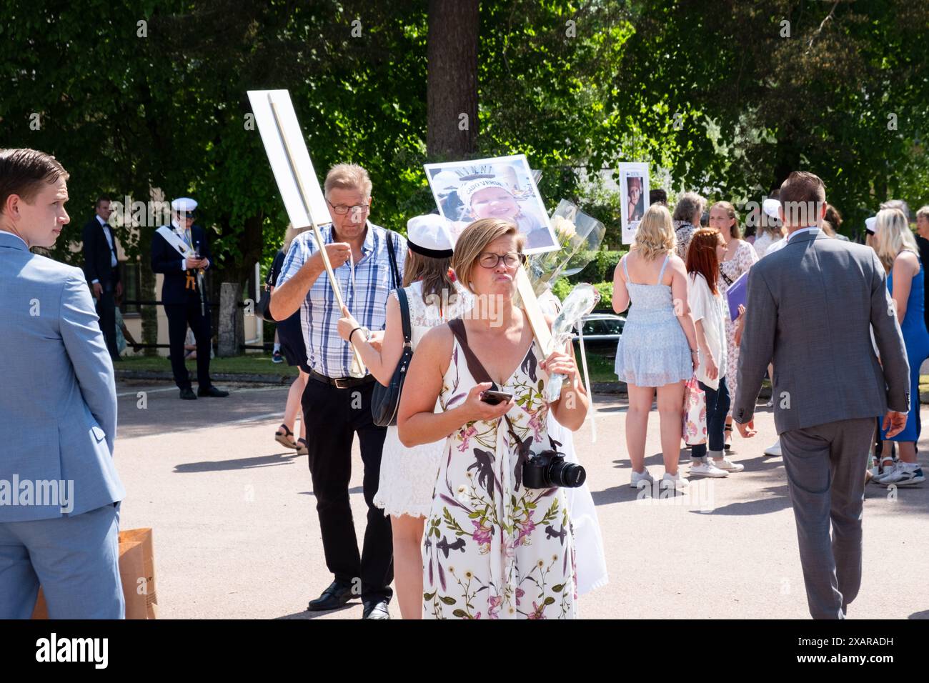 GRADUATION CELEBRATION, ÅLAND, FINLAND: It's a chaotic scene of ...