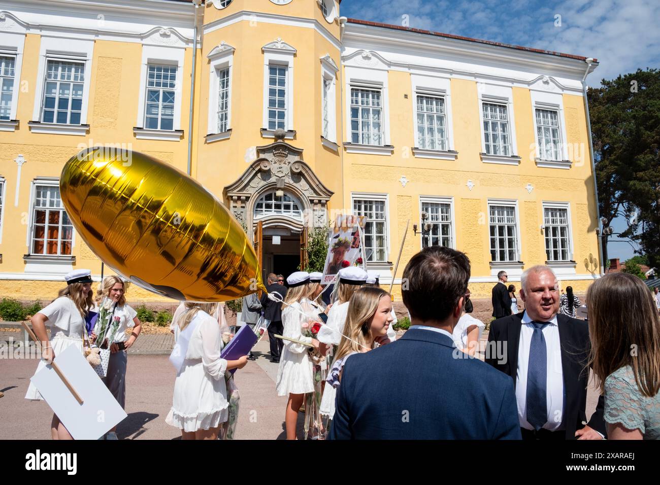 GRADUATION CELEBRATION, ÅLAND, FINLAND: It's a chaotic scene of ...