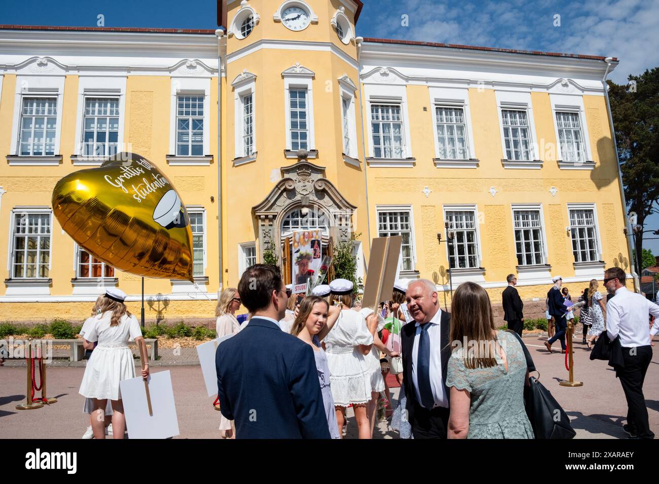 GRADUATION CELEBRATION, ÅLAND, FINLAND: It's a chaotic scene of ...