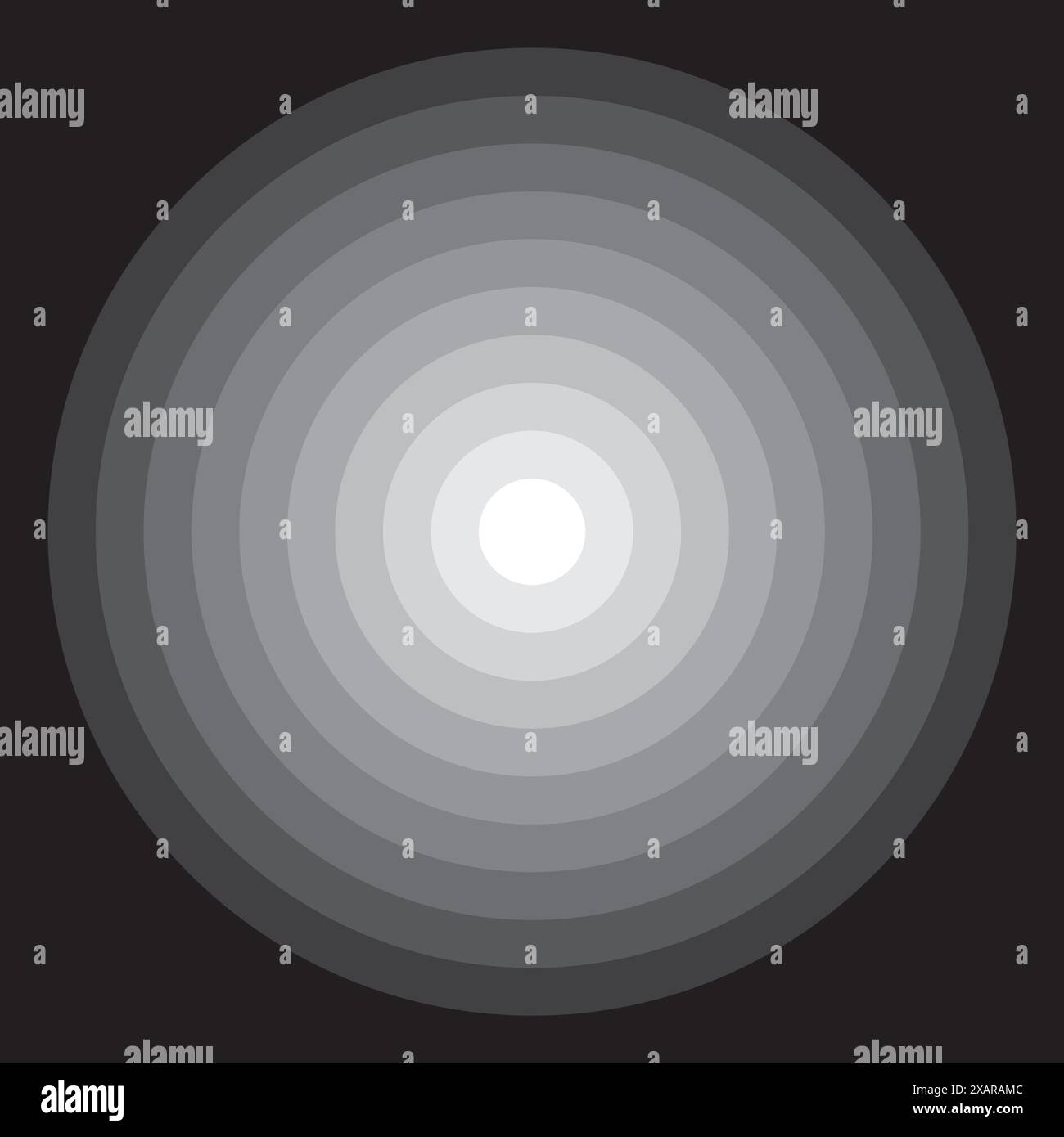 Illustration of Monochrome Multiple Layers Sphere Radius Abstract ...