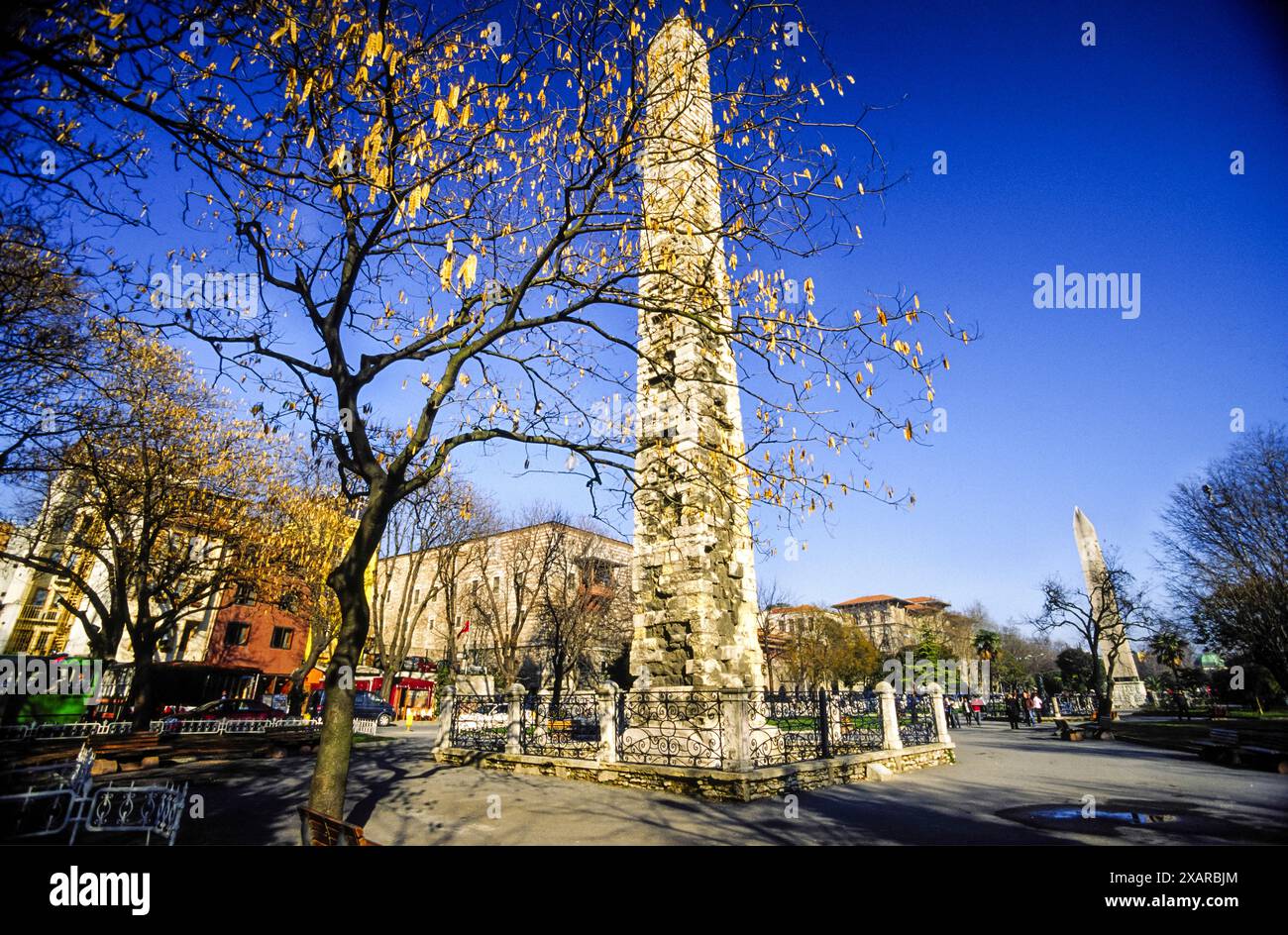 Obelisk of Constantine VII orfirogenet (913-959) and Teodosio obelisk ...