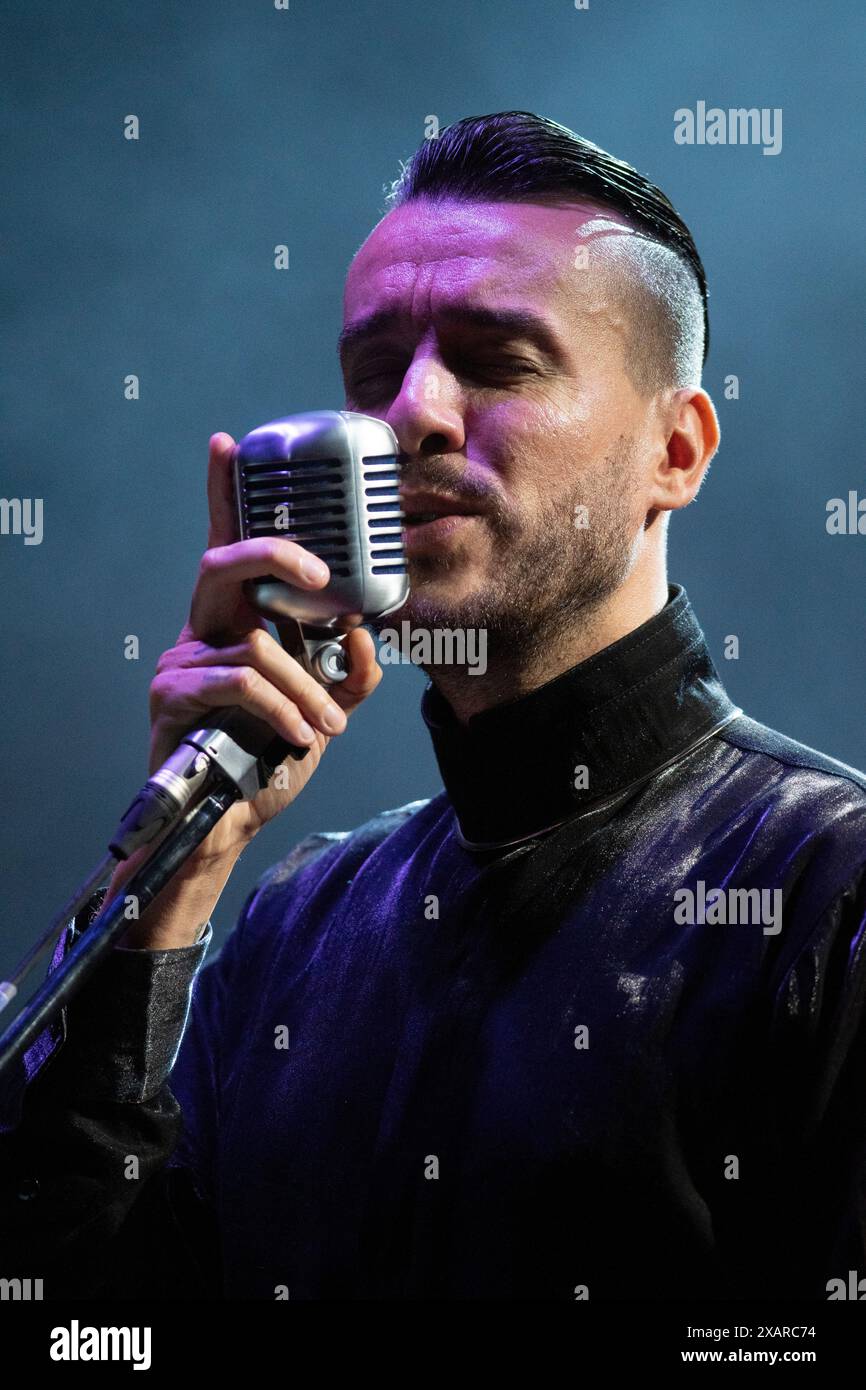 Ankara, Turkey. 13th Aug, 2022. Portraits of singer Cem Adrian while he ...