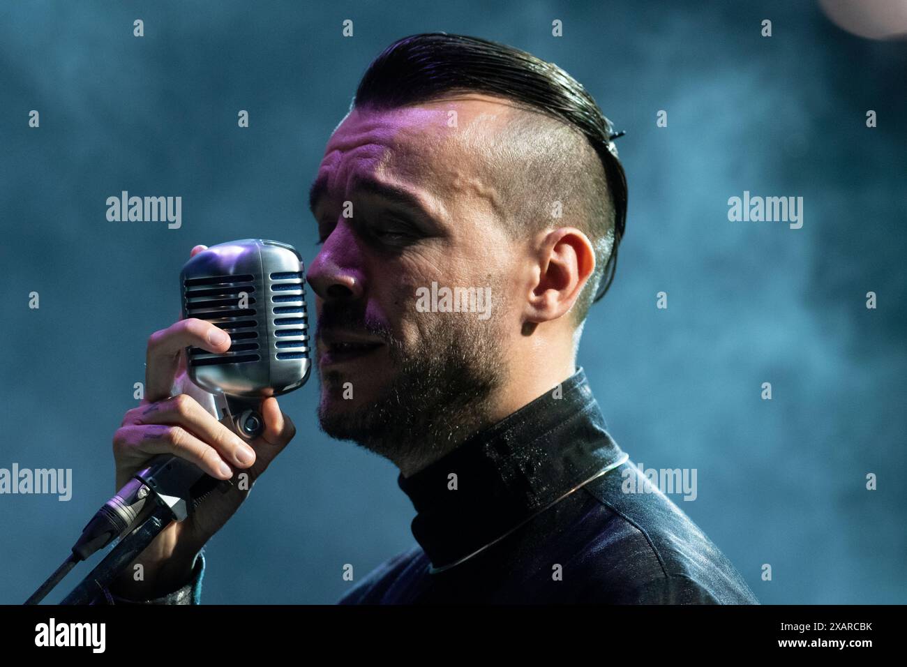 Ankara, Turkey. 13th Aug, 2022. Portraits of singer Cem Adrian while he ...