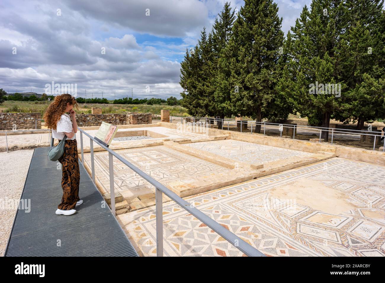 Italica, ancient Roman city, 206 BC., house of the mosaics of Bacchus ...