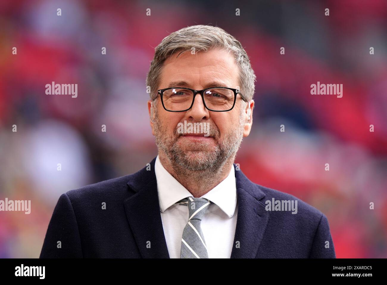 Presenter Mark Chapman before the Betfred Challenge Cup final at ...