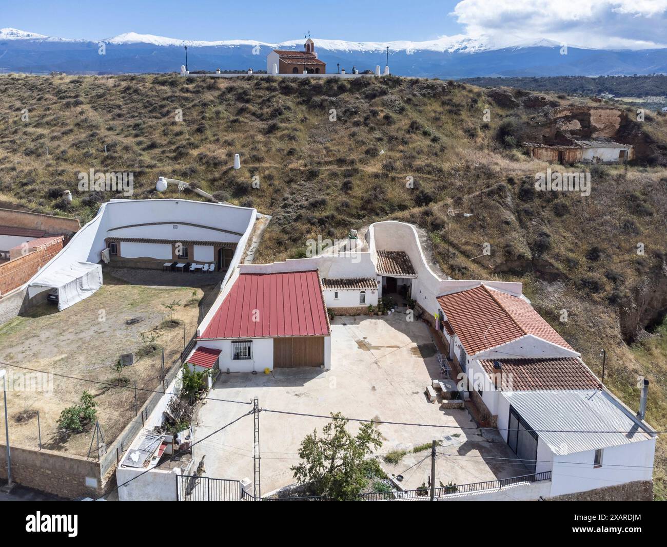 troglodyte houses, Alcudia de Guadix, Zalabí Valley, Granada Geopark ...