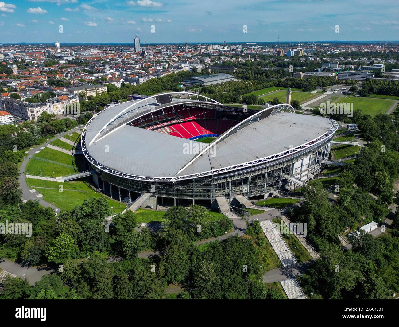 Leipzig, Germany. 08th June, 2024. View of the Leipzig stadium, also ...