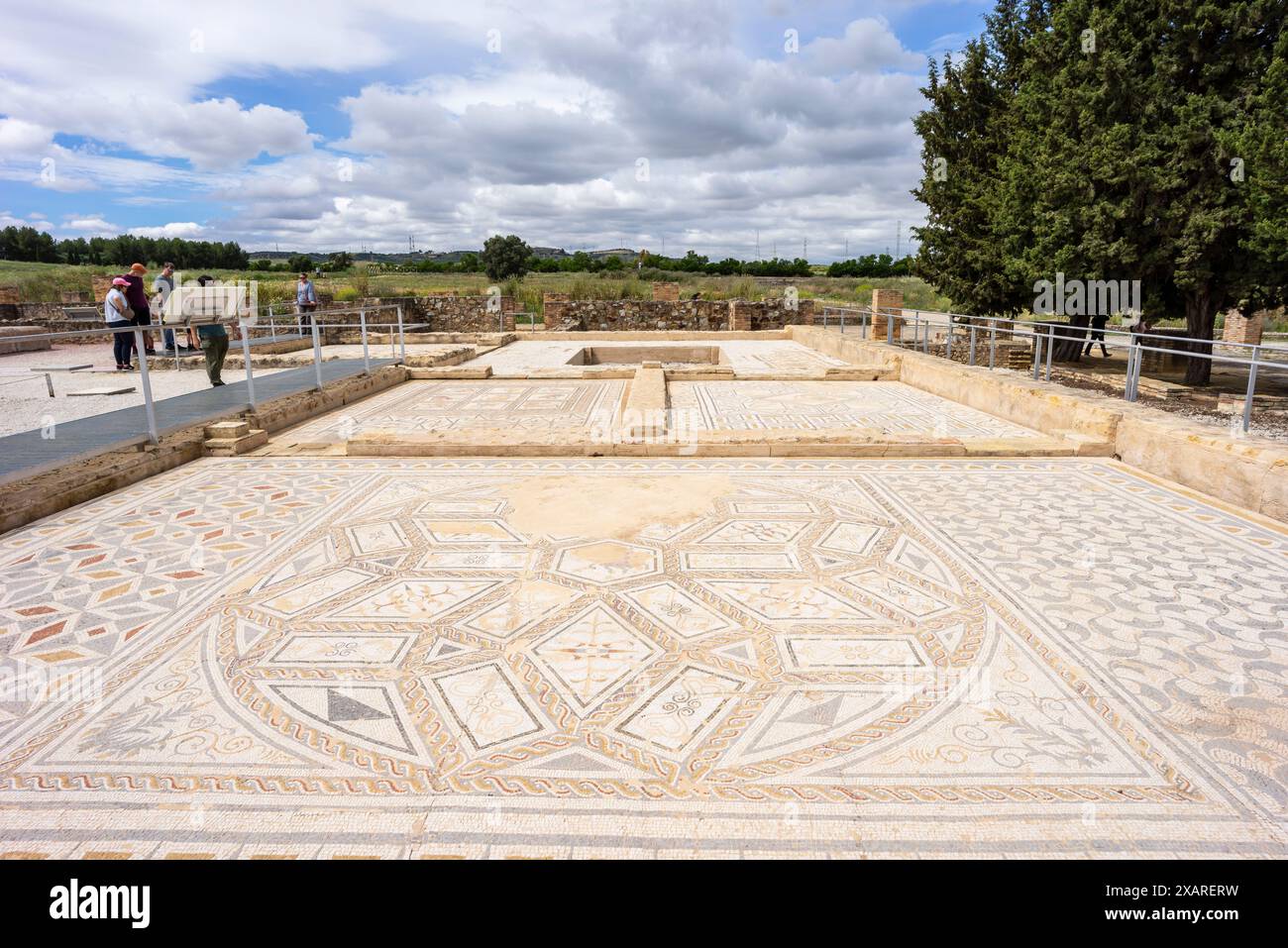 Italica, ancient Roman city, 206 BC., house of the mosaics of Bacchus ...