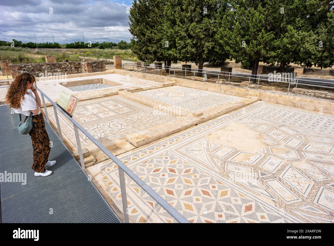 Italica, ancient Roman city, 206 BC., house of the mosaics of Bacchus ...