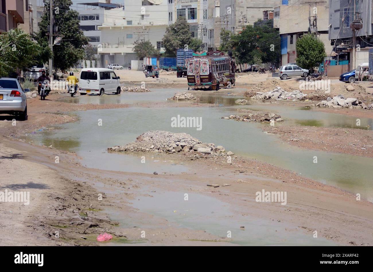 Commuters are facing inconvenience due to wreckage condition of road ...