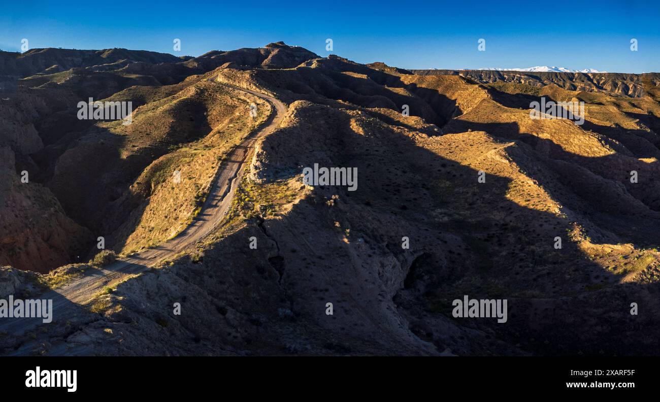 dirt track to "Los Coloraos", Gorafe desert,, Guadix Basin, Granada ...