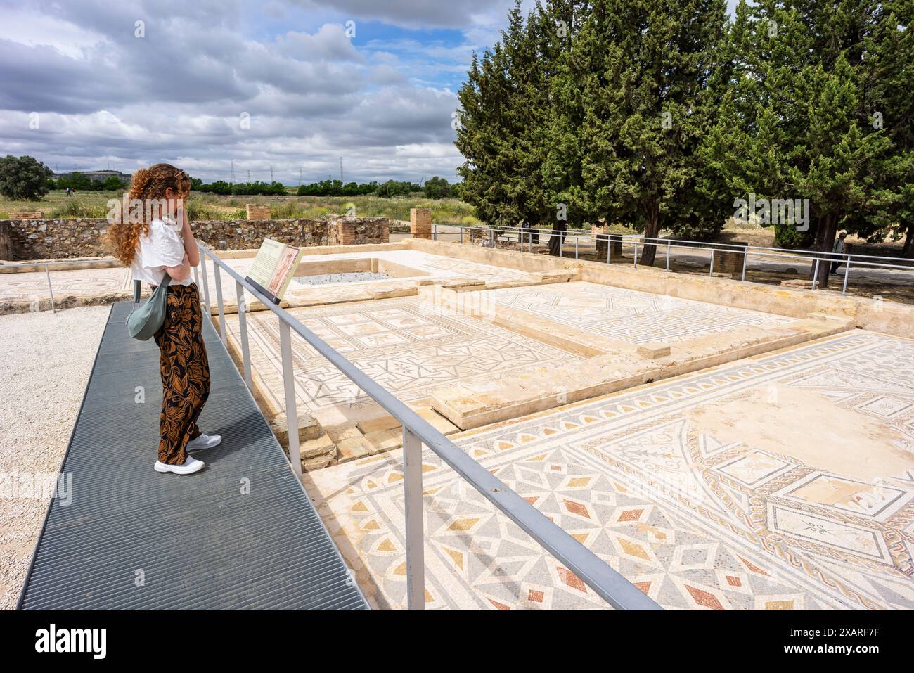 Italica, ancient Roman city, 206 BC., house of the mosaics of Bacchus ...