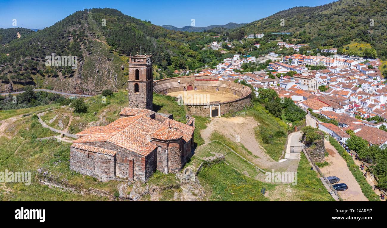 Almonaster castle-mosque and bullring , on the remains of a 6th century ...