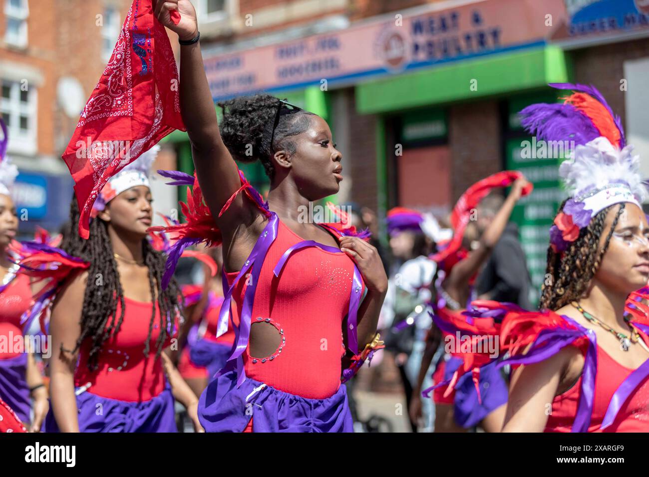 Northampton UK. 8th June 2024. The towns Summer carnival, Festival for ...