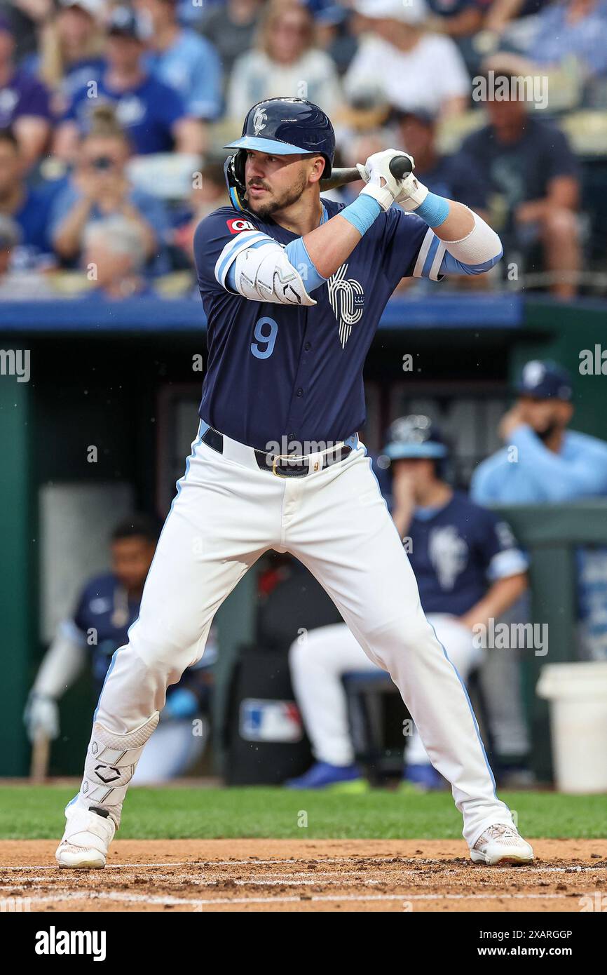 Kansas City, MO, USA. 7th June, 2024. Kansas City Royals first baseman ...