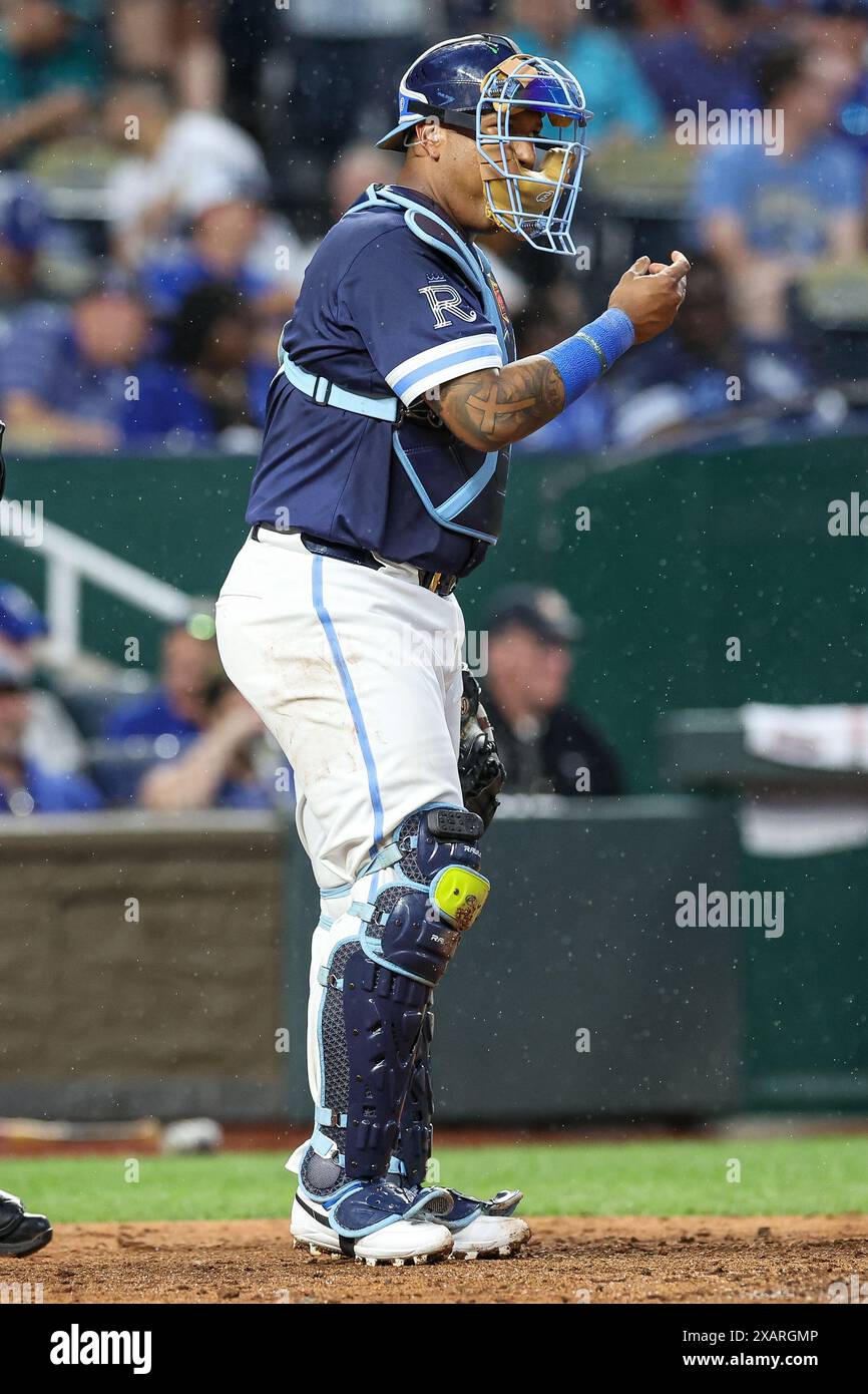 Kansas City, MO, USA. 7th June, 2024. Kansas City Royals catcher ...