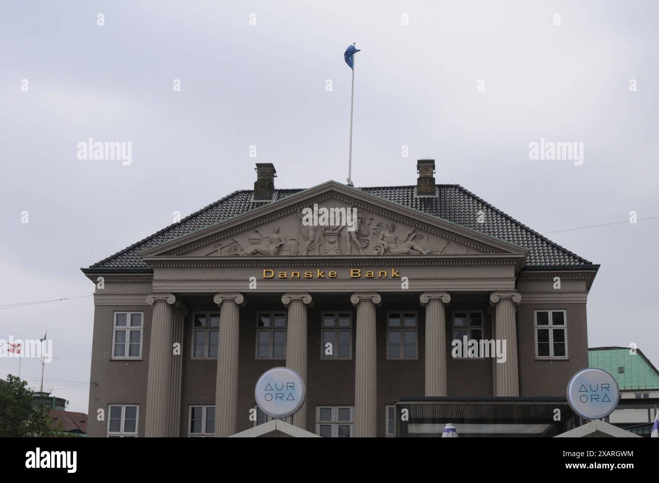 Copenhagen/ Denmark/08 JUNE 2024/Danske bank building at konegsn nytorv in capital. Photo ...