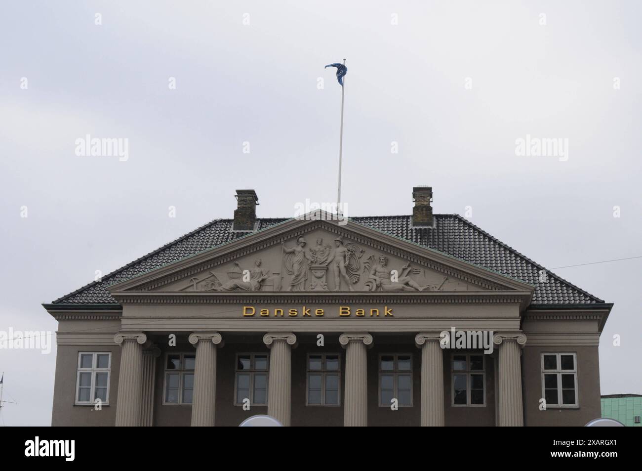 Copenhagen/ Denmark/08 JUNE 2024/Danske bank building at konegsn nytorv in capital. Photo ...