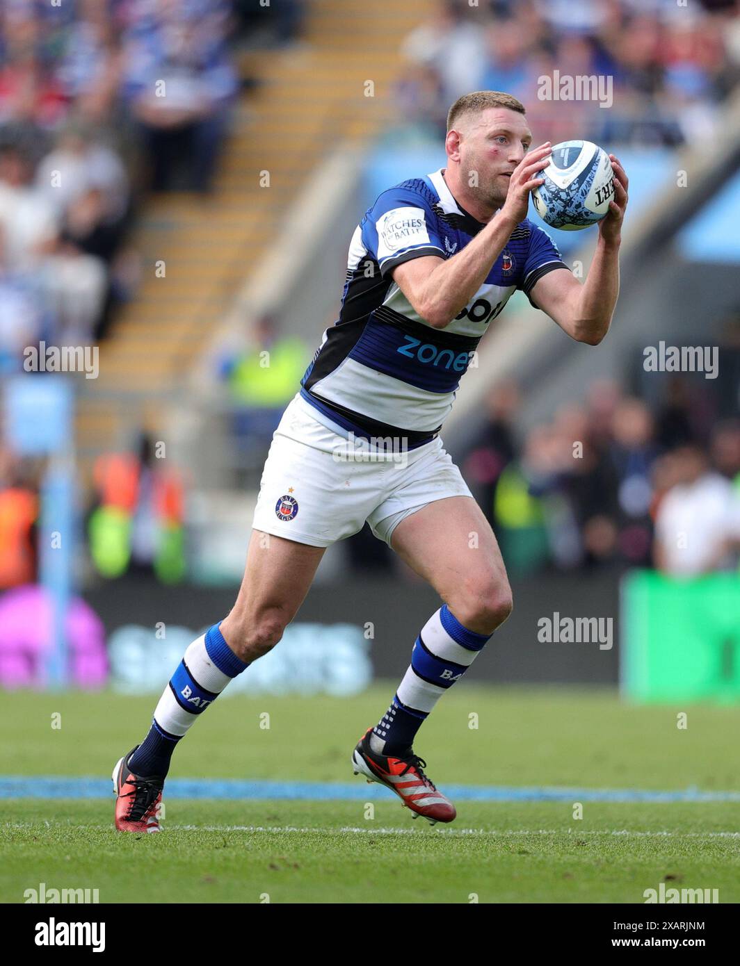 London, England. Saturday June 8, 2024. Bath's Finn Russell during the ...