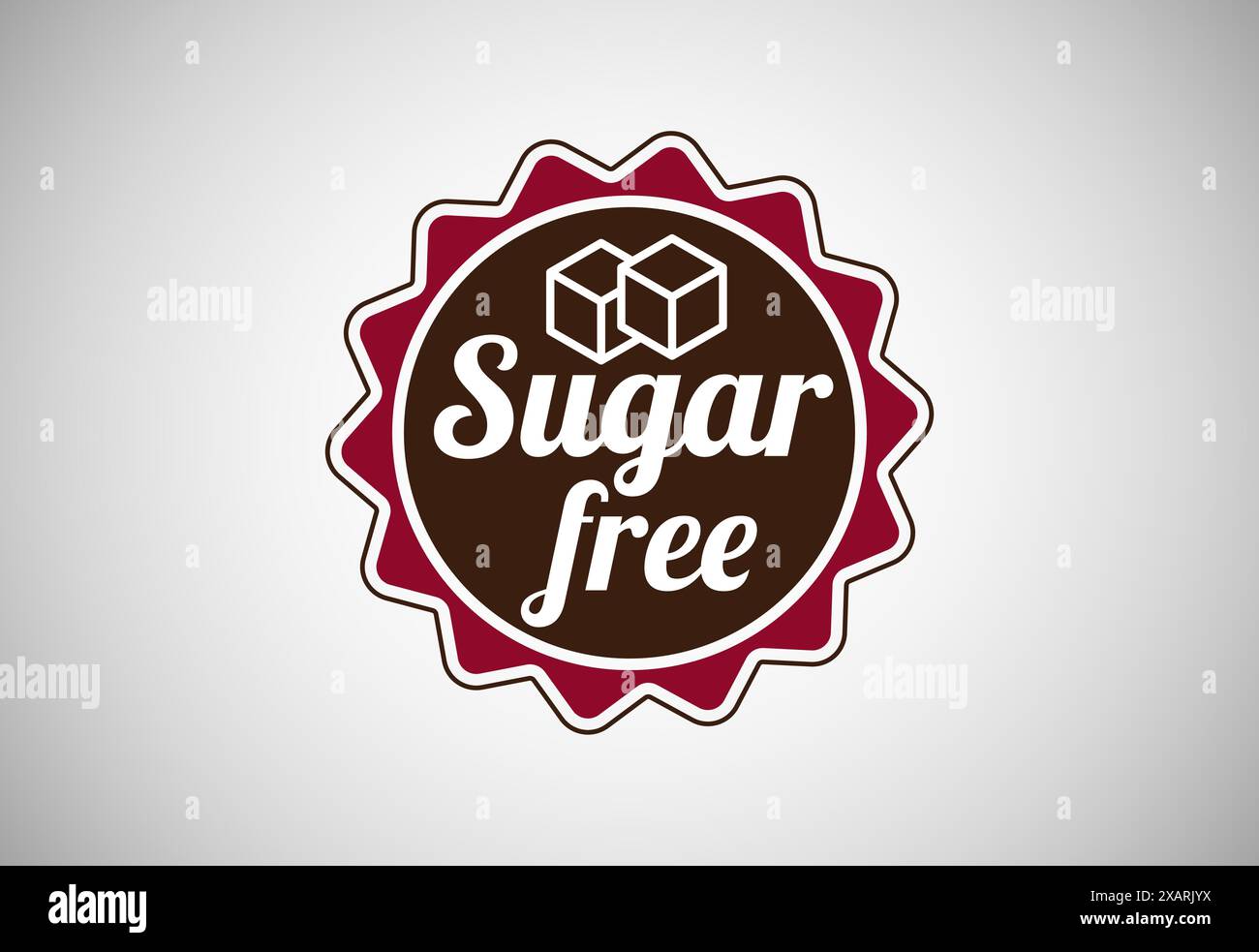 Sugar free icon sign. Diet concept. Diabetic logo, symbol, sign, seal ...