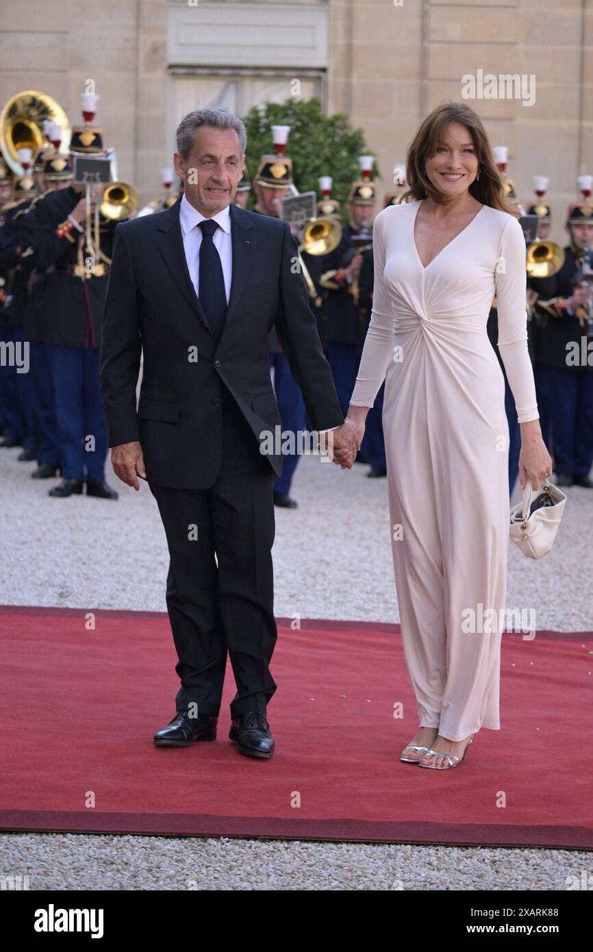Paris, France. 08th June, 2024. Former French president Nicolas Sarkozy ...