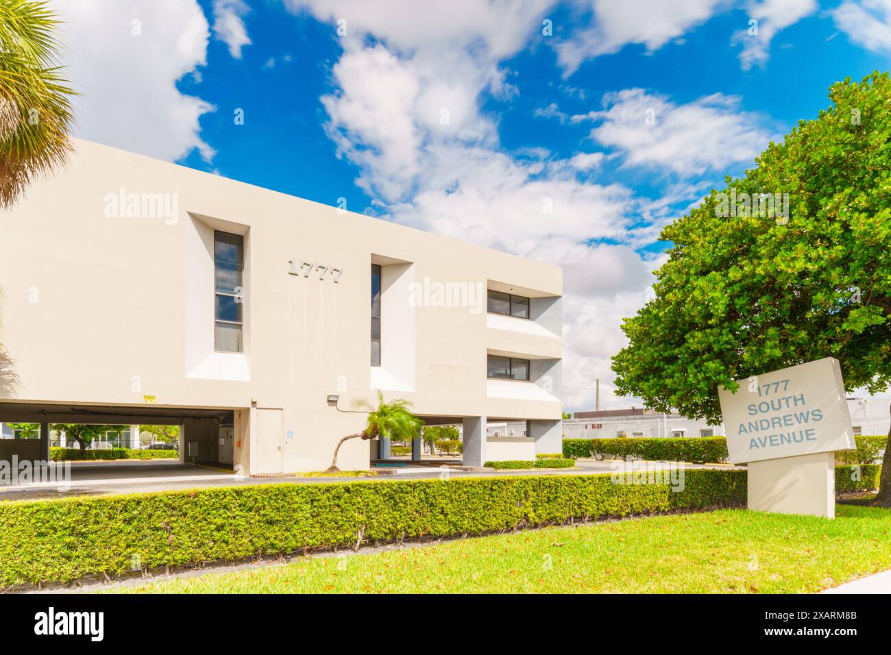Fort Lauderdale, FL, USA - June 8, 2024: Old office building Fort ...