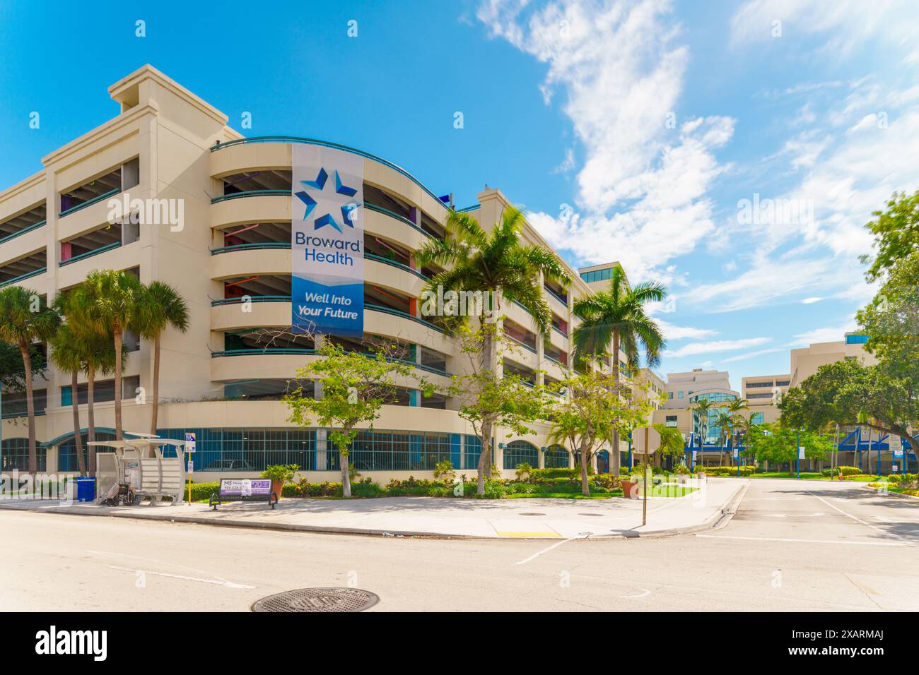 Fort Lauderdale, FL, USA - June 8, 2024: Broward Health Medical Center ...