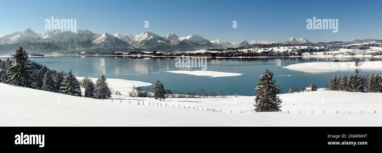 Winterlandschaft im Allgäu Panorama Winter-Landschaft im Allgäu bei ...
