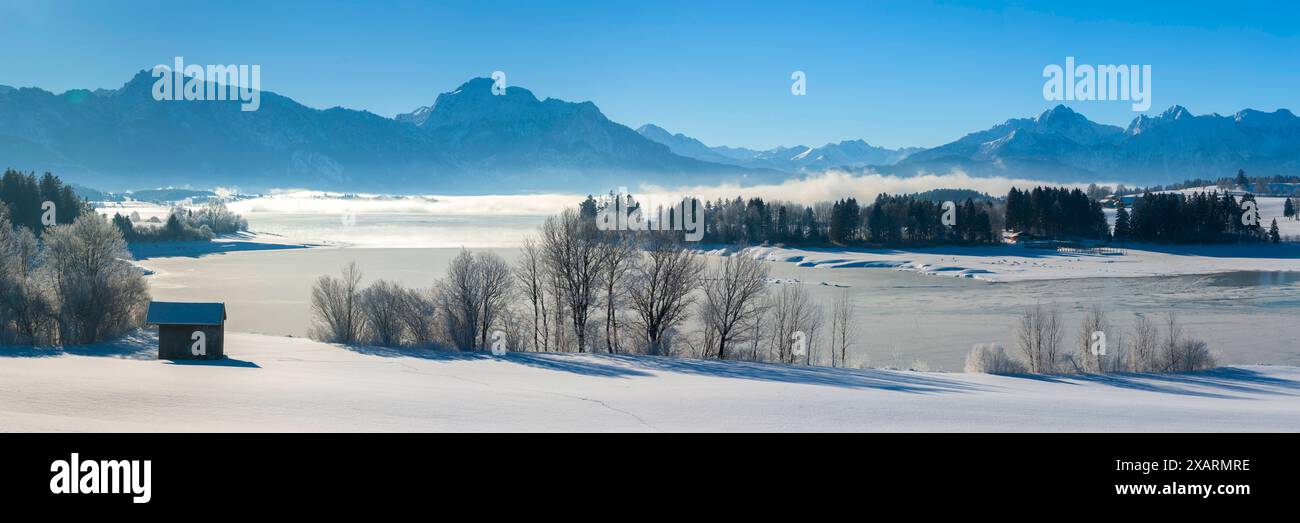Winterlandschaft im Allgäu Panorama Winter-Landschaft im Allgäu bei ...